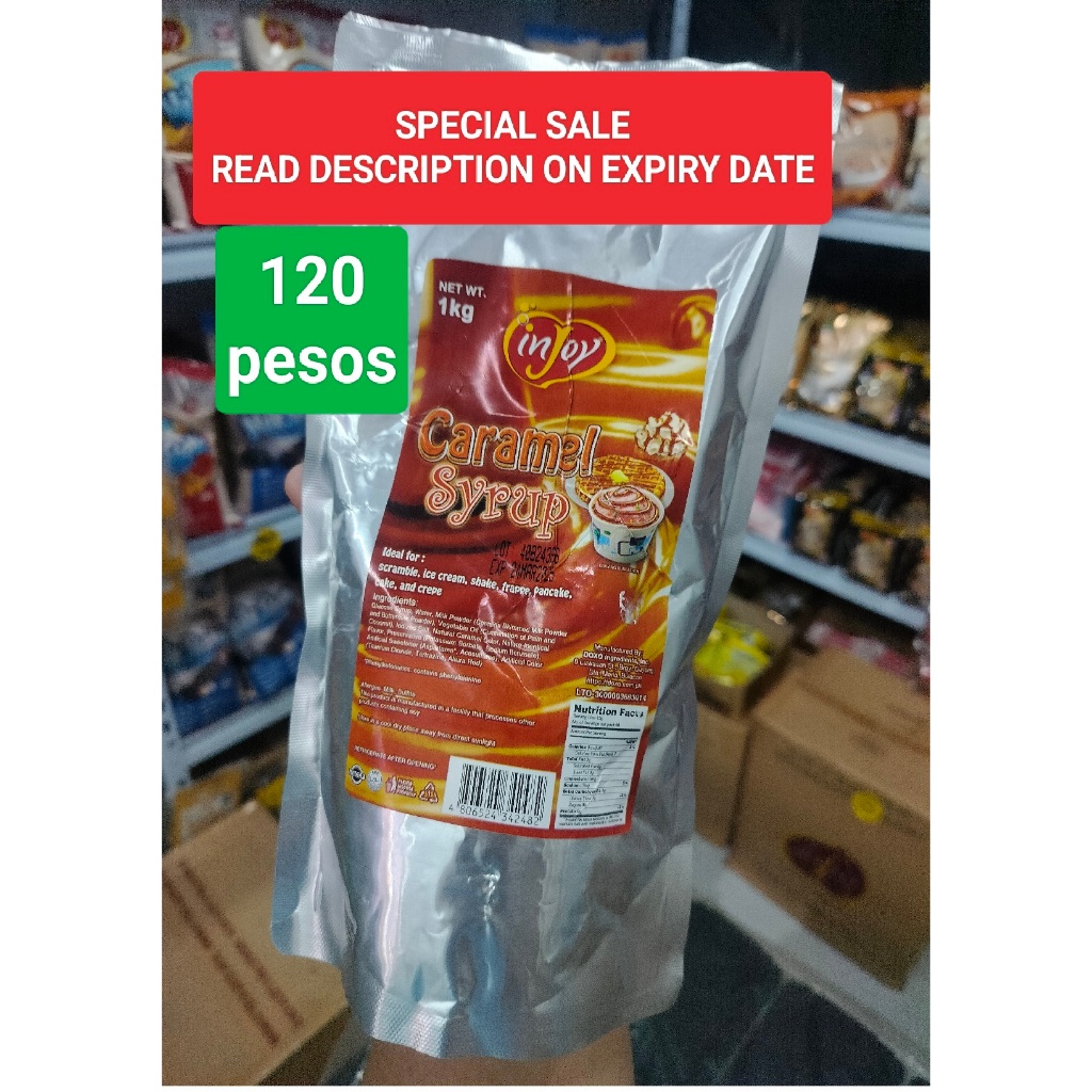 120 inJoy Caramel Syrup 1kg READ DESCRIPTION OF EXPIRY DATE | Shopee ...