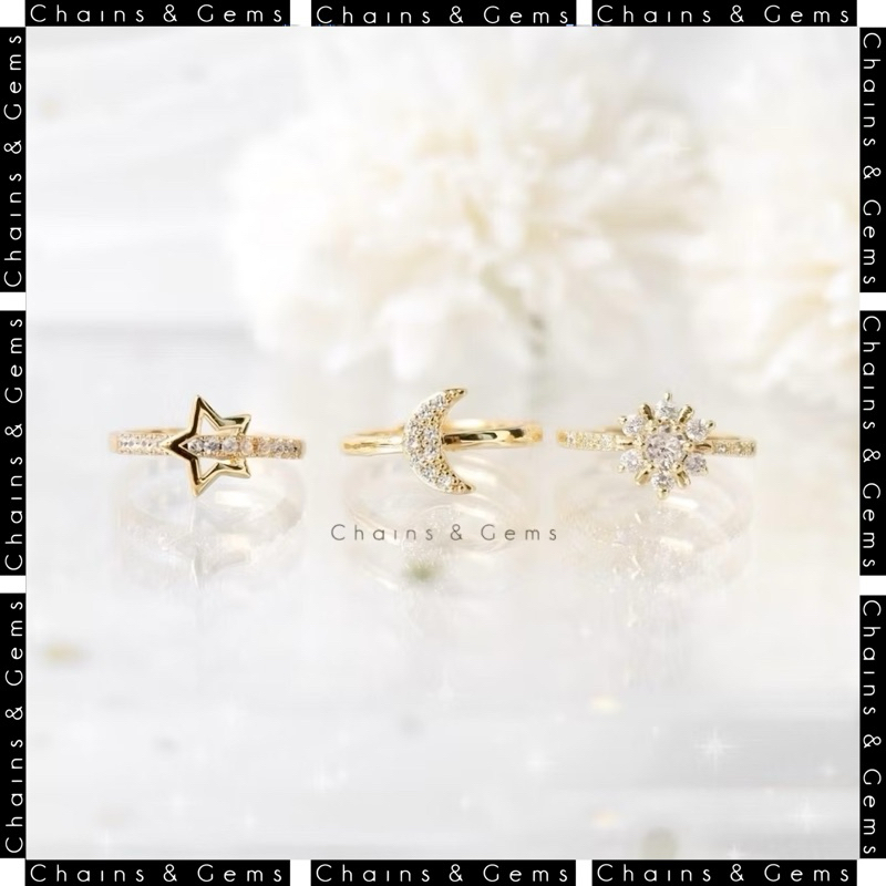 Friendship Ring Series: Sol, Luna & Stella | Adjustable | No BOX ...