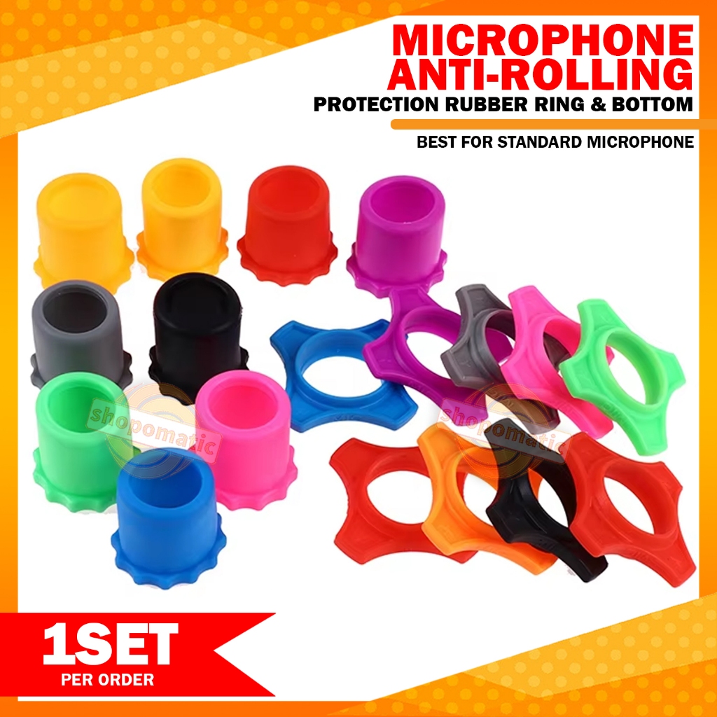 Anti-Rolling Microphone SET Protection Ring Wireless Slip Holder ...