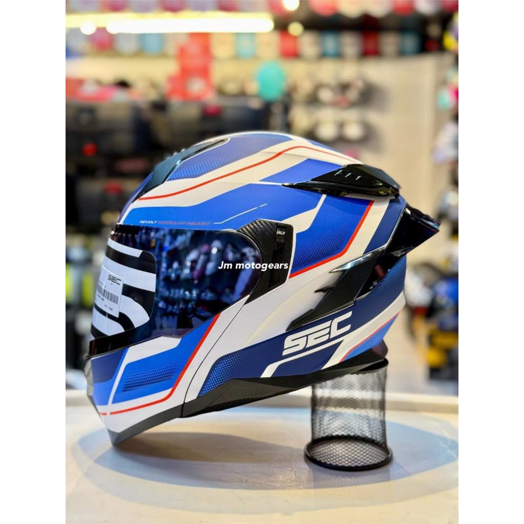 SEC REVOLT AIR MODULAR DUAL VISOR WITH FREE LENS HELMET | Shopee ...