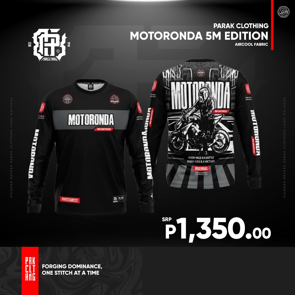 Parak Clothing X Motoronda 5M EDITION Aircool Riding Jersey | Shopee ...