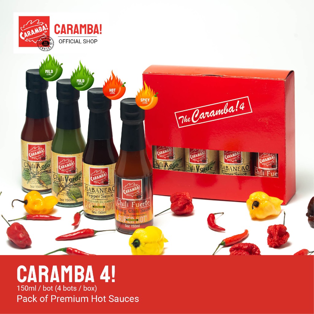 Caramba 4! Box of Premium Hot Sauces | Shopee Philippines