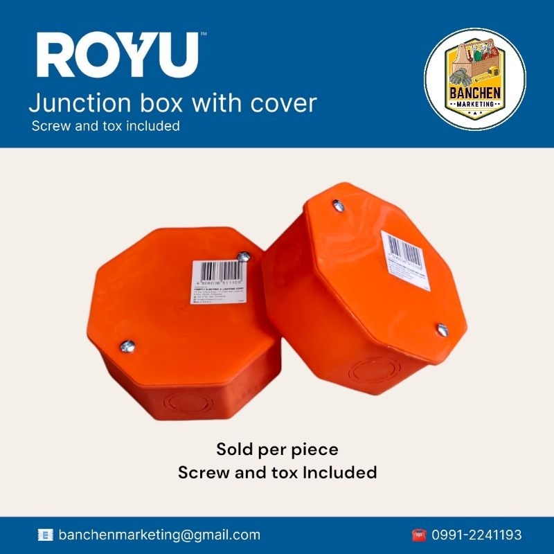Royu Junction Box with cover and screw | Shopee Philippines