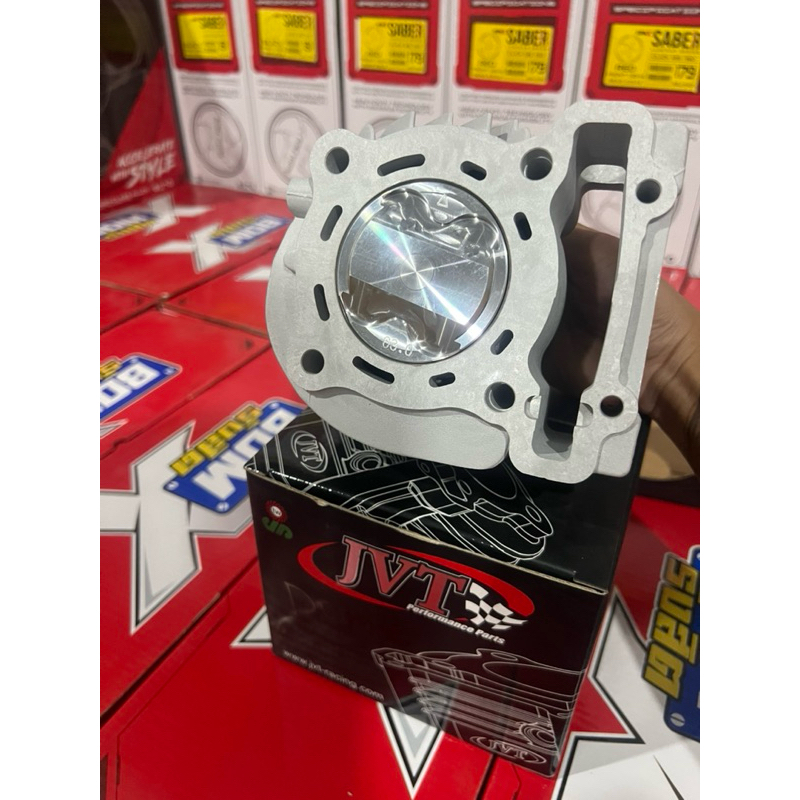 JVT CYLINDER BLOCK (chrome bore block kit with cooling pin) 63mm/66mm ...
