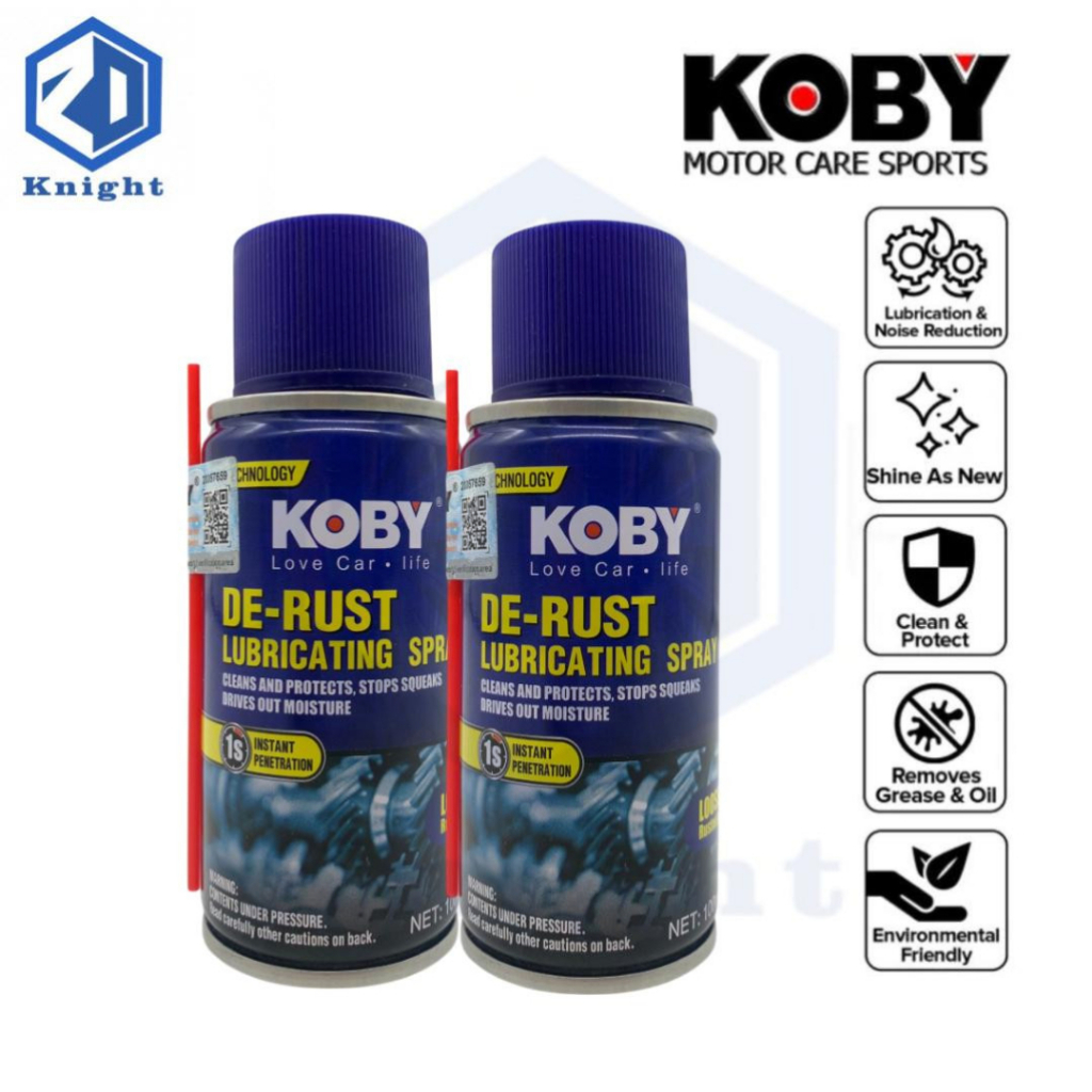 KNIGHT KOBY DE-RUST LUBRICATING SPRAY 100ML | Shopee Philippines