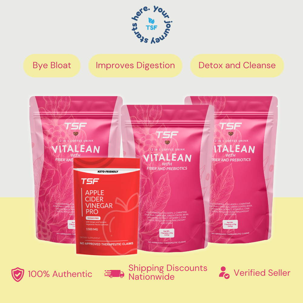 TSF Sugar Free ACV Gummies Pro & Vitalean Combo 20/30-Day | Shopee ...