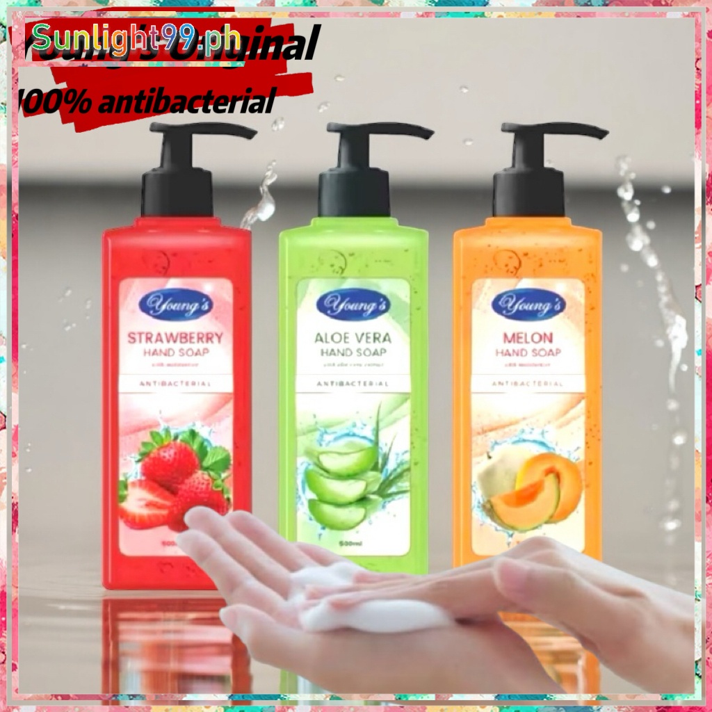500ml original Young's antibacterial liquid hand soap with moisturizer ...