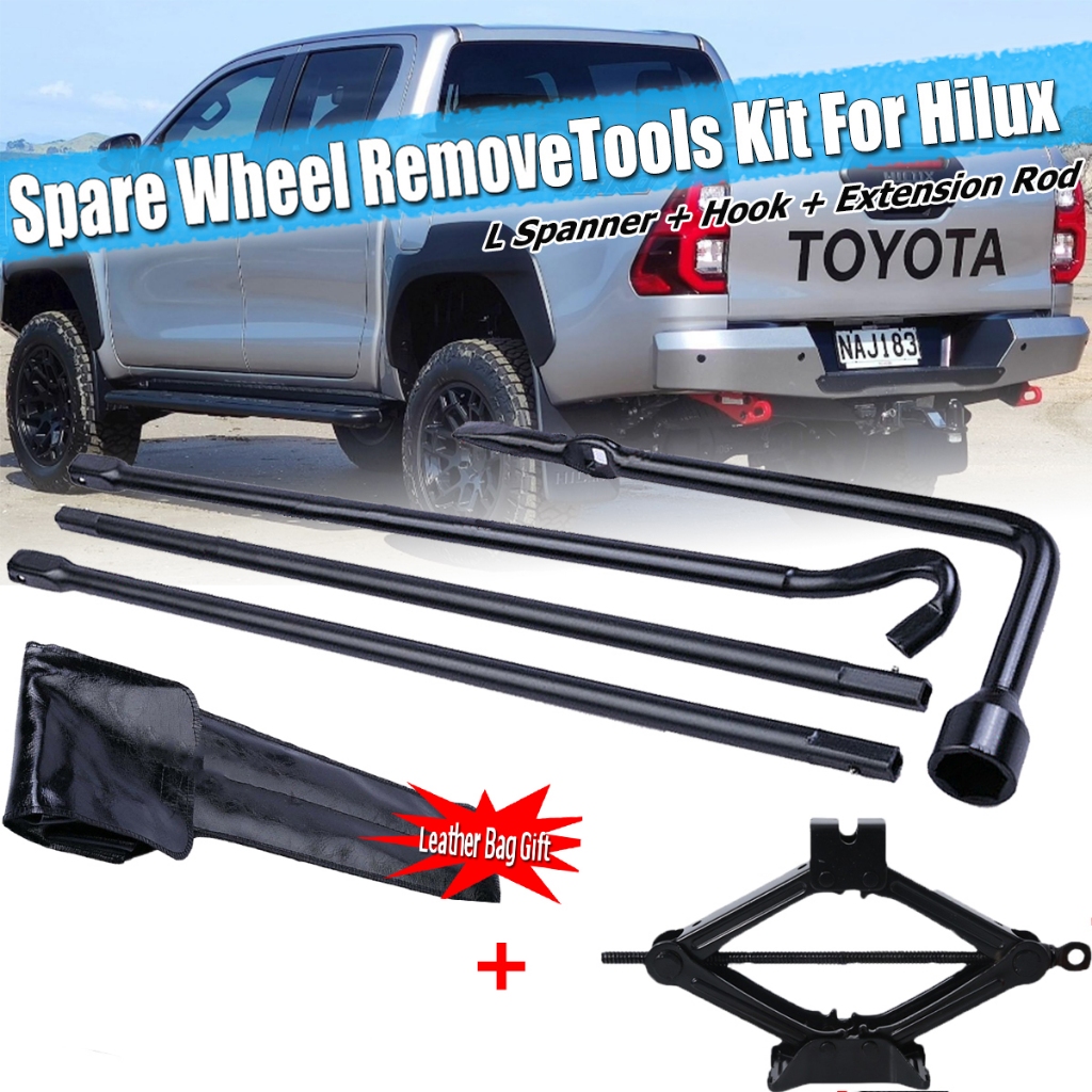 Spare Tire Remover Kit Reserve Tire Wrench For Toyota Hilux Innova With ...