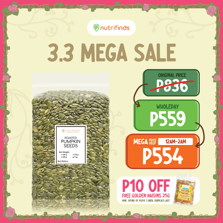 Nutrifinds® Roasted Pumpkin Seeds - BULK | Shopee Philippines