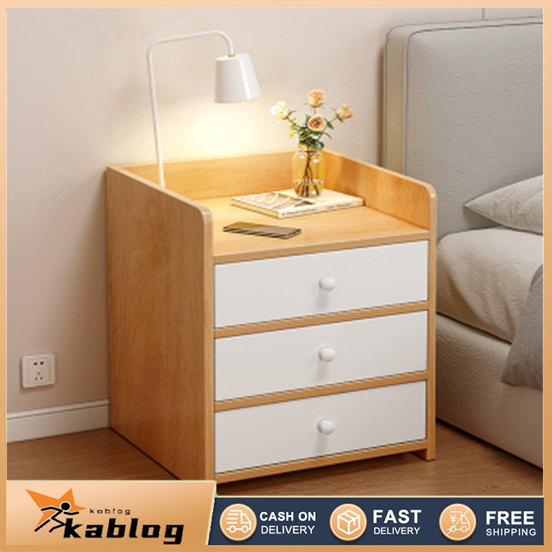 Nightstand With Lock Bedroom Bedside Table With Drawers Modern ...