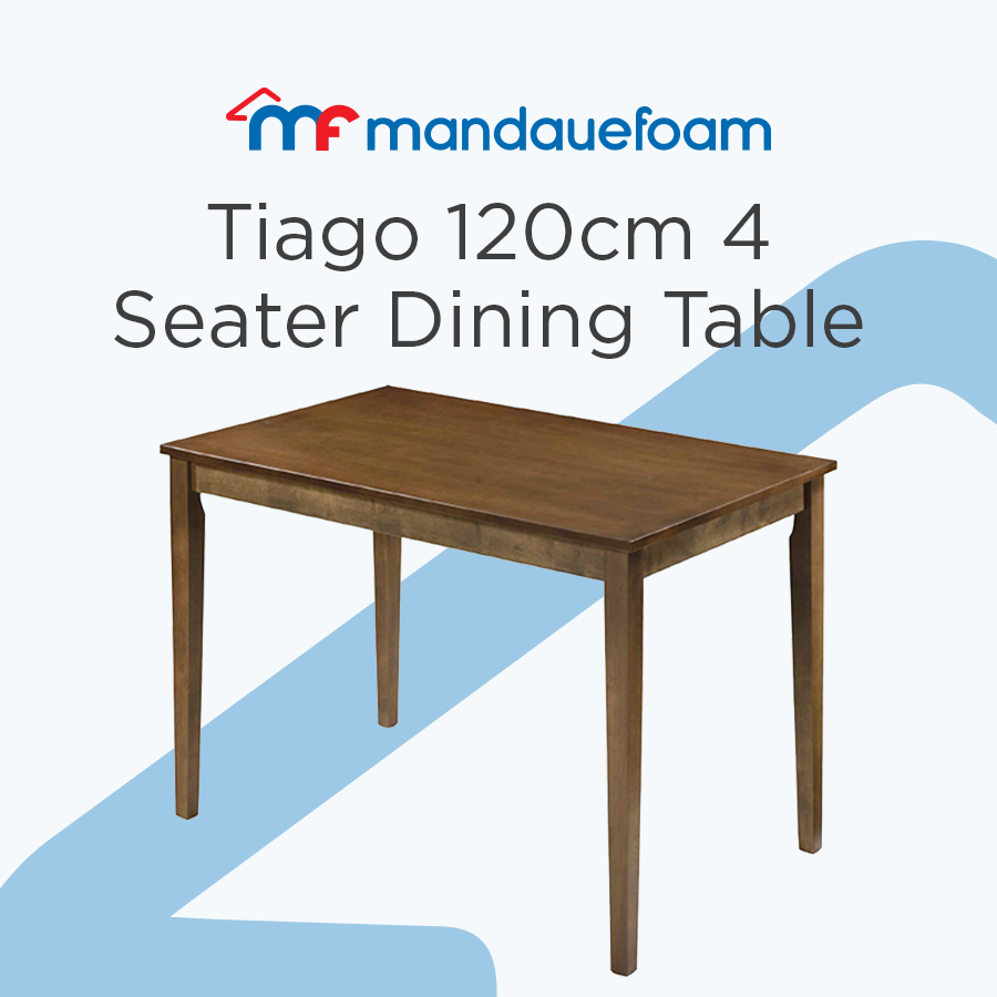 Mandaue Foam Thiago 120cm 4 Seater Dining Table | Shopee Philippines