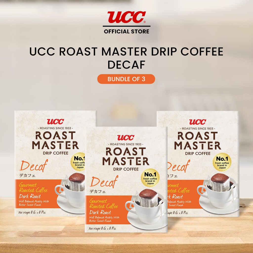 UCC Roast Master Drip Coffee Decaf 8g (Bundle of 3) | Shopee Philippines