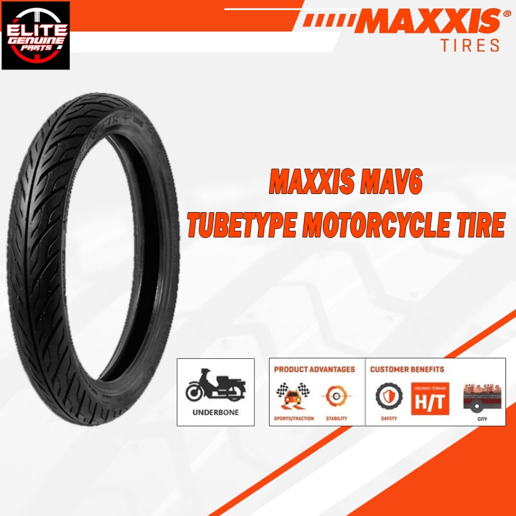MAXXIS MOTORCYCLE TIRE MAV6 TUBETYPE | Shopee Philippines