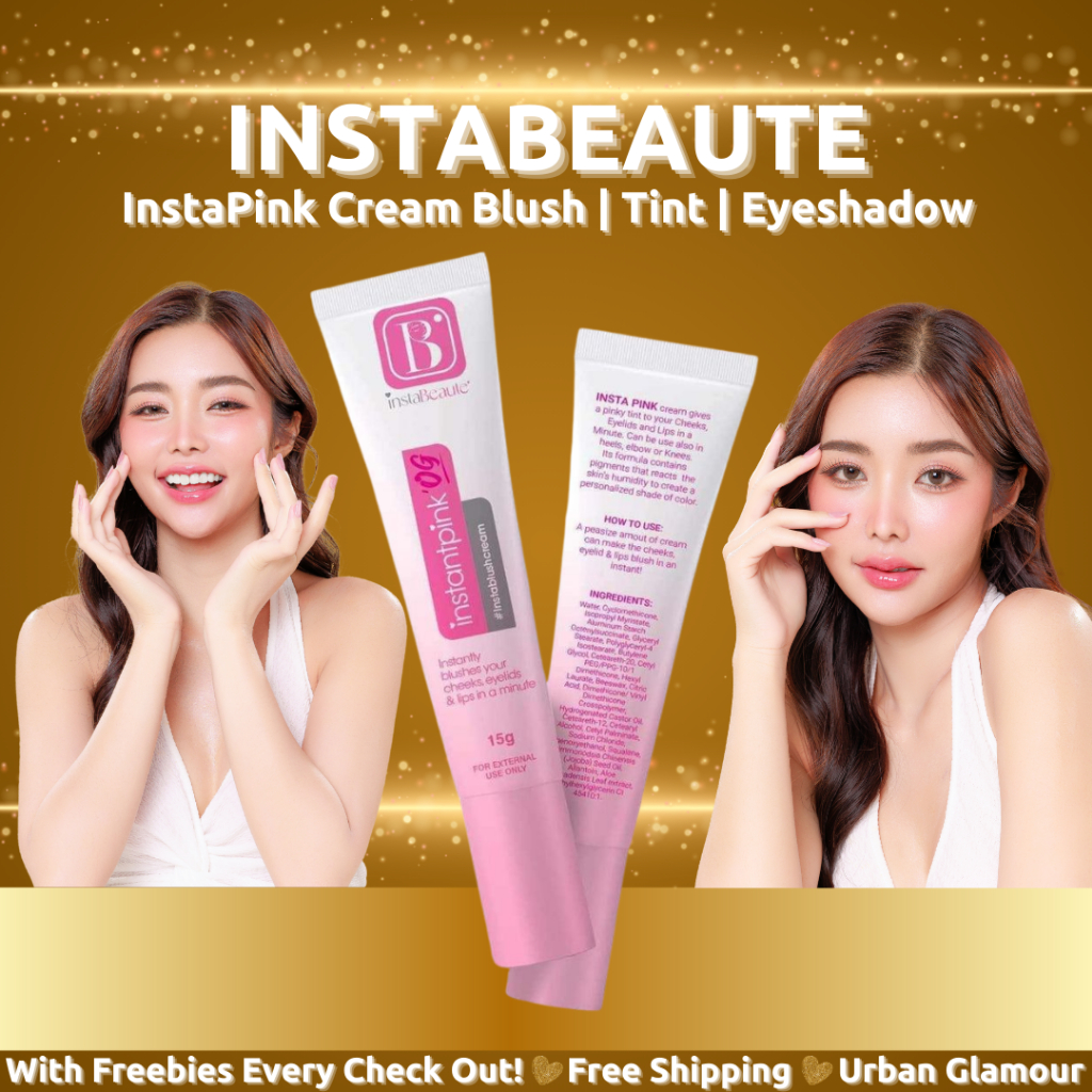 Insta Pink Cream Blush ORIGINAL Magic Pink Cream Long Lasting Lip Cheek ...