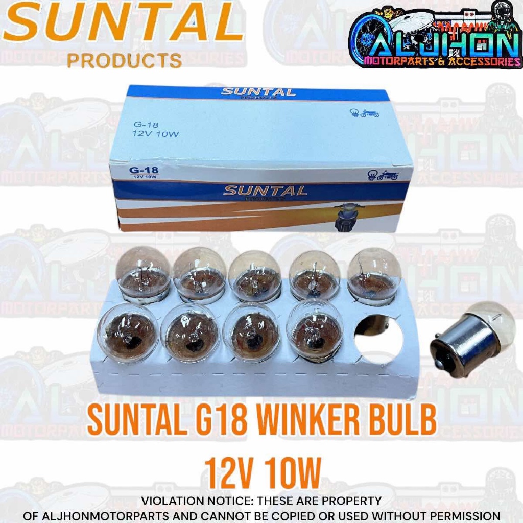 SUNTAL G18 Winker Bulb 12V 10W 10pcs / 1pack | Shopee Philippines