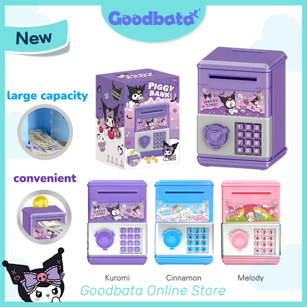 Kuromi Piggy Bank Diy Kids Toy Coin Banks Money Box Desktop Decoration ...