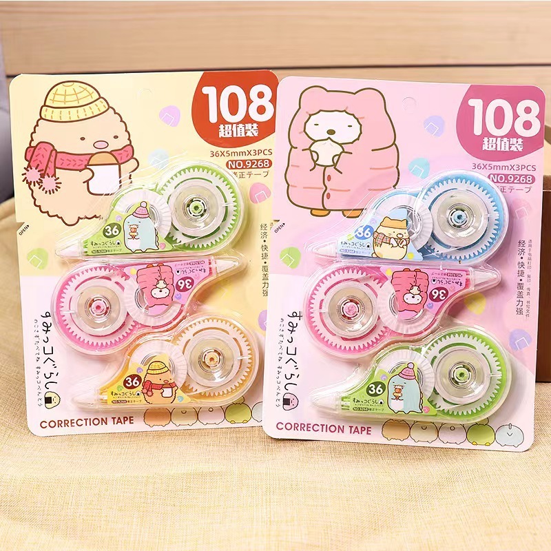 3in1 108M Large-capacity correction tape set correction tape test error ...