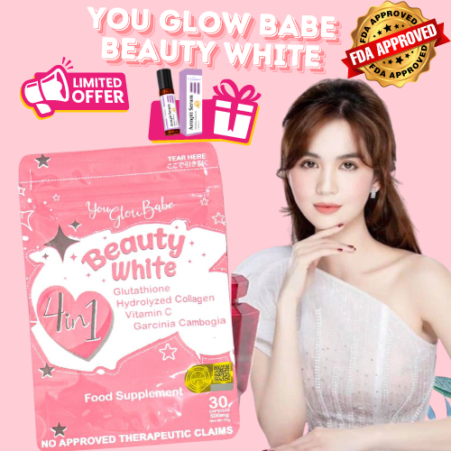 You Glow Babe Beauty White 4 in 1 Glutathione Collagen Glow Slimming Whitening Vitamin C Beauty ...