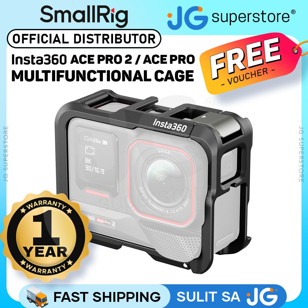 SmallRig Insta360 Ace Pro 2 / Ace Pro Utility Aluminum Cage with ...