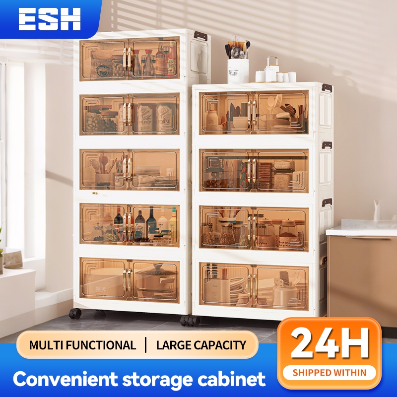 ESH Foldable Cabinet for Kitchen Durabox Bedroom Drawer Cabinet Plastic ...