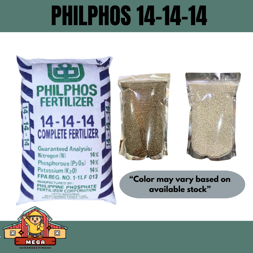 PREMIUM COMPLETE FERTILIZER 14-14-14 PHILPHOS | 1KG | MEGA HARVESTING ...