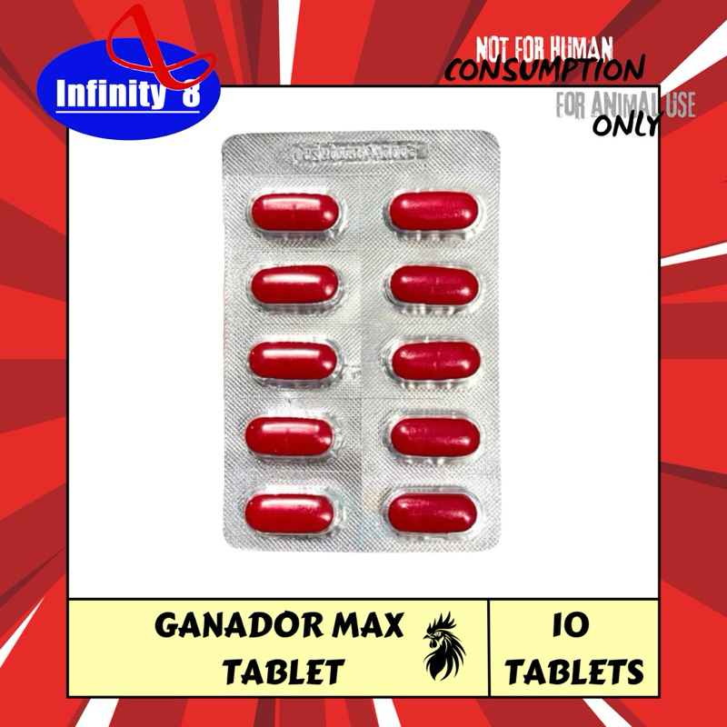 GANADOR MAX TABLET - 10 TABLETS FOR GAMEFOWLS | Shopee Philippines