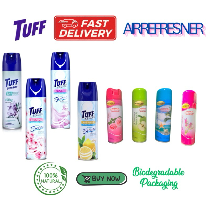 Tuff Germban Multi Purpose Disenfectant & Room Spray AIR REFRESHNER ...