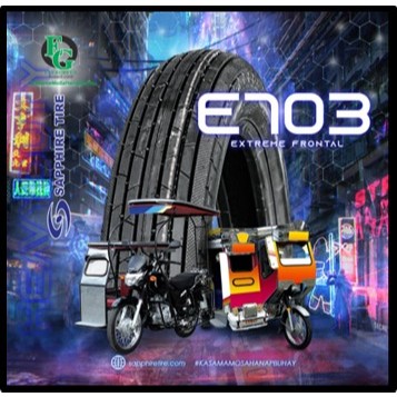 Sapphire/ Power tire E703, Extreme frontal, Heavy-duty tricycle ...