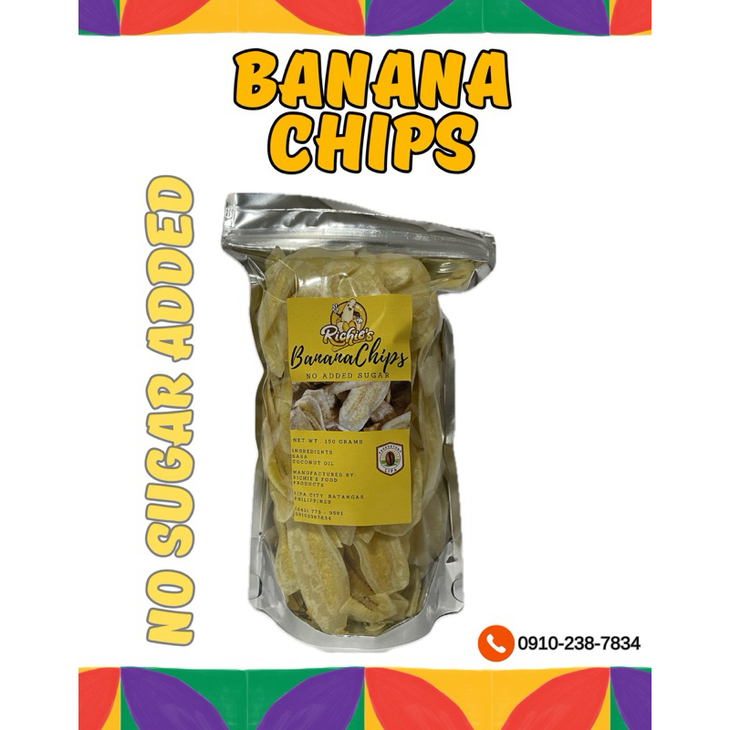 Richie’s Banana Chips - No Added Sugar | Shopee Philippines