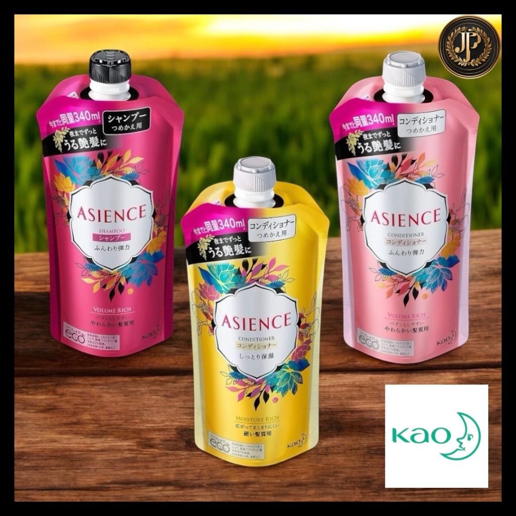 Kao Asience Moisturizing & Soft Elastic Shampoo & Conditioner Refill ...