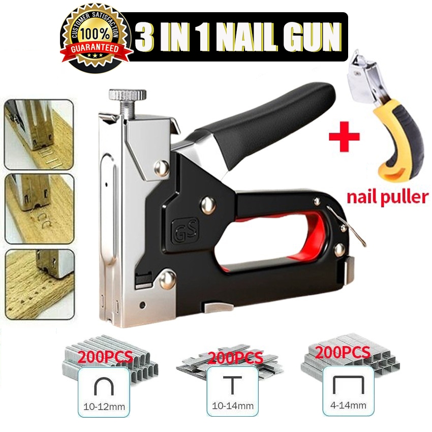 3 In 1 Upholstery Staple Gun Furniture Construction Stapler Home Decor ...