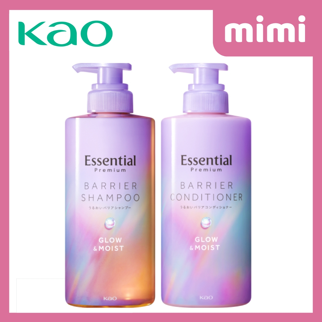 KAO Essential Premium Moisture Barrier Shampoo & Conditioner Glow ...
