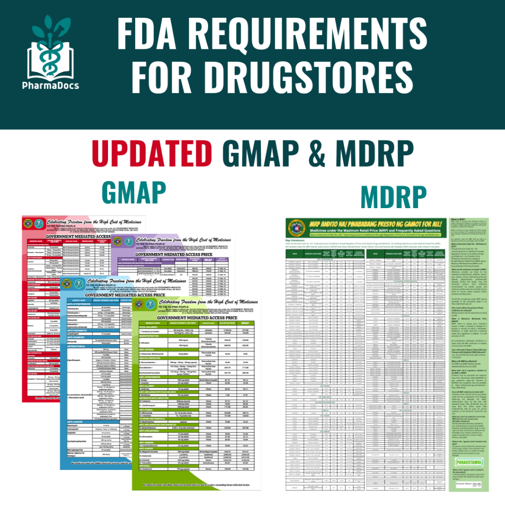 UPDATED GMAP & MDRP for PHARMACY (UPDATED 2025 CLEAR FONTS) | Shopee ...