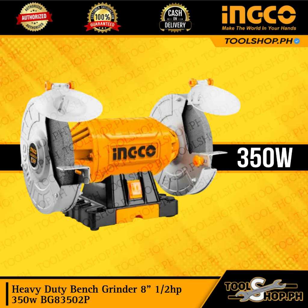 INGCO Bench Grinder 8" 1/2HP BG83502-5P | Shopee Philippines