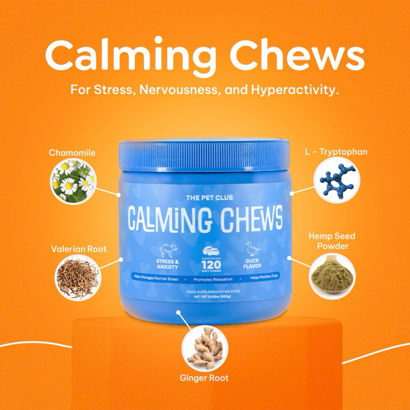Calming Chews by The Pet Club Manila | Sample pack 20's | Shopee ...