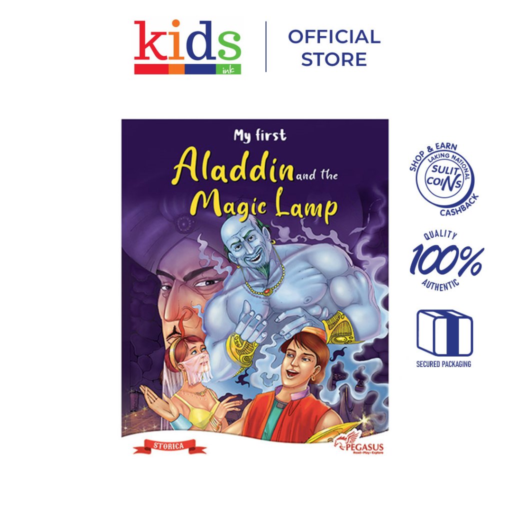 MY FIRST ALADDIN AND THE MAGIC LAMP TRADEPAPER - Kids Ink | Shopee ...