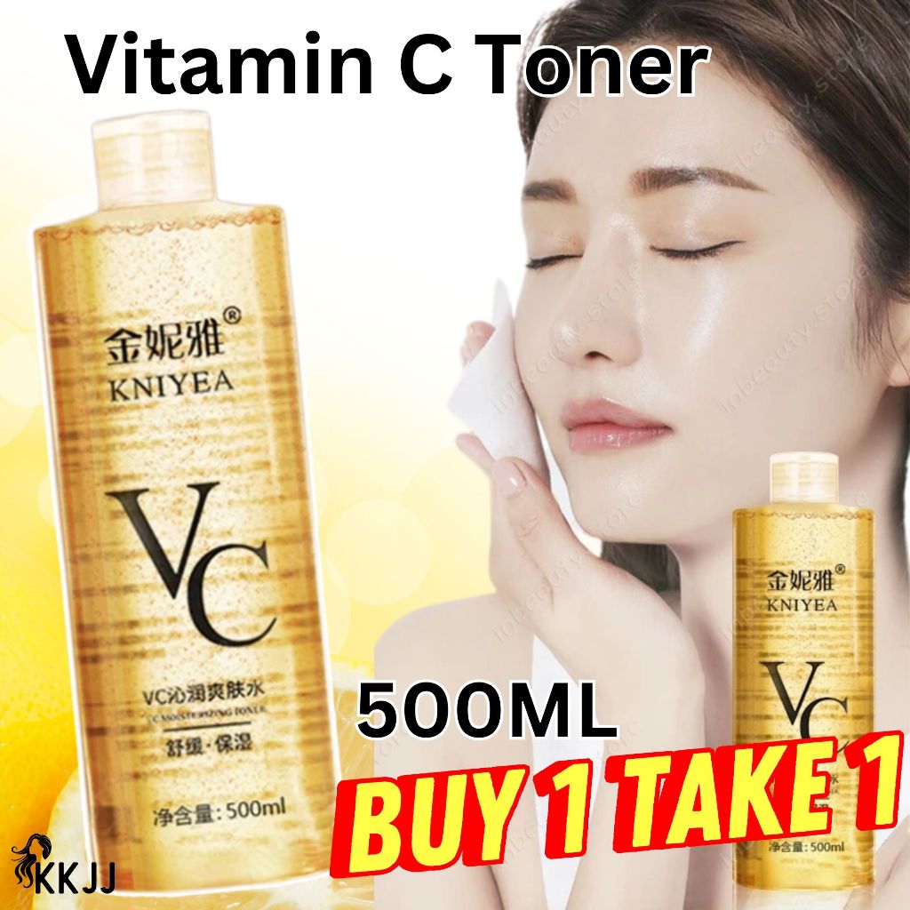 KKJJ 500ml Vitamin C Toner Intensive Whitening Toner Essence Remove Melasma Acne Pimple Marks ...