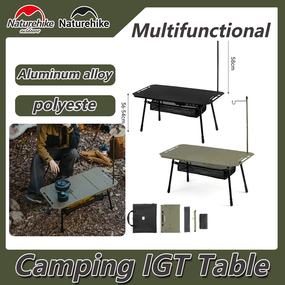 Naturehike IGT Table Camping Multifunctional Tactical Table Height Adjustable Desk Kitchen Table ...