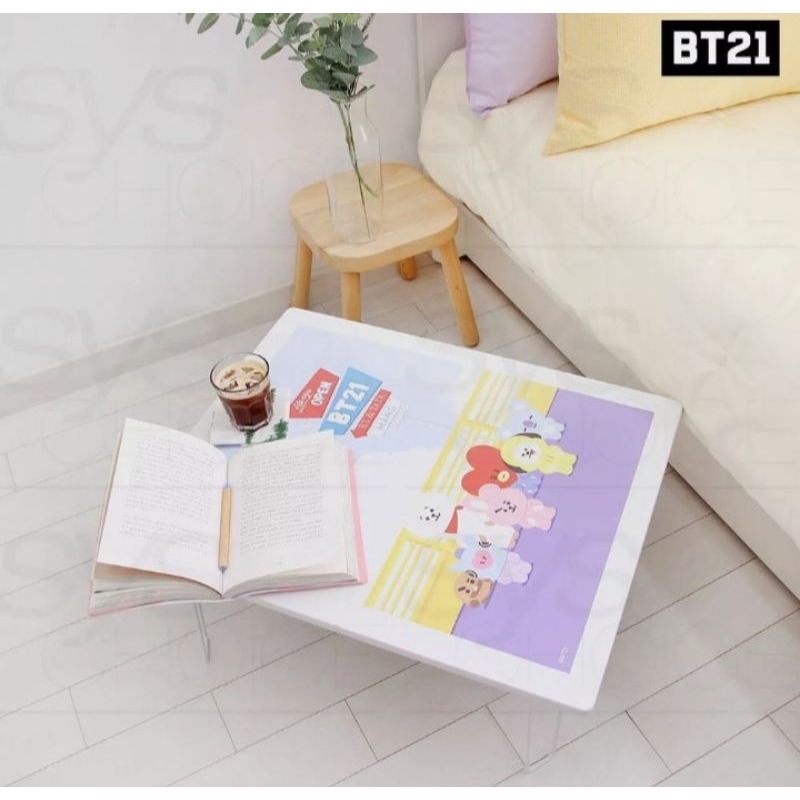 BTS BT21 Official Authentic Goods Pastel Folding Table | Shopee Philippines