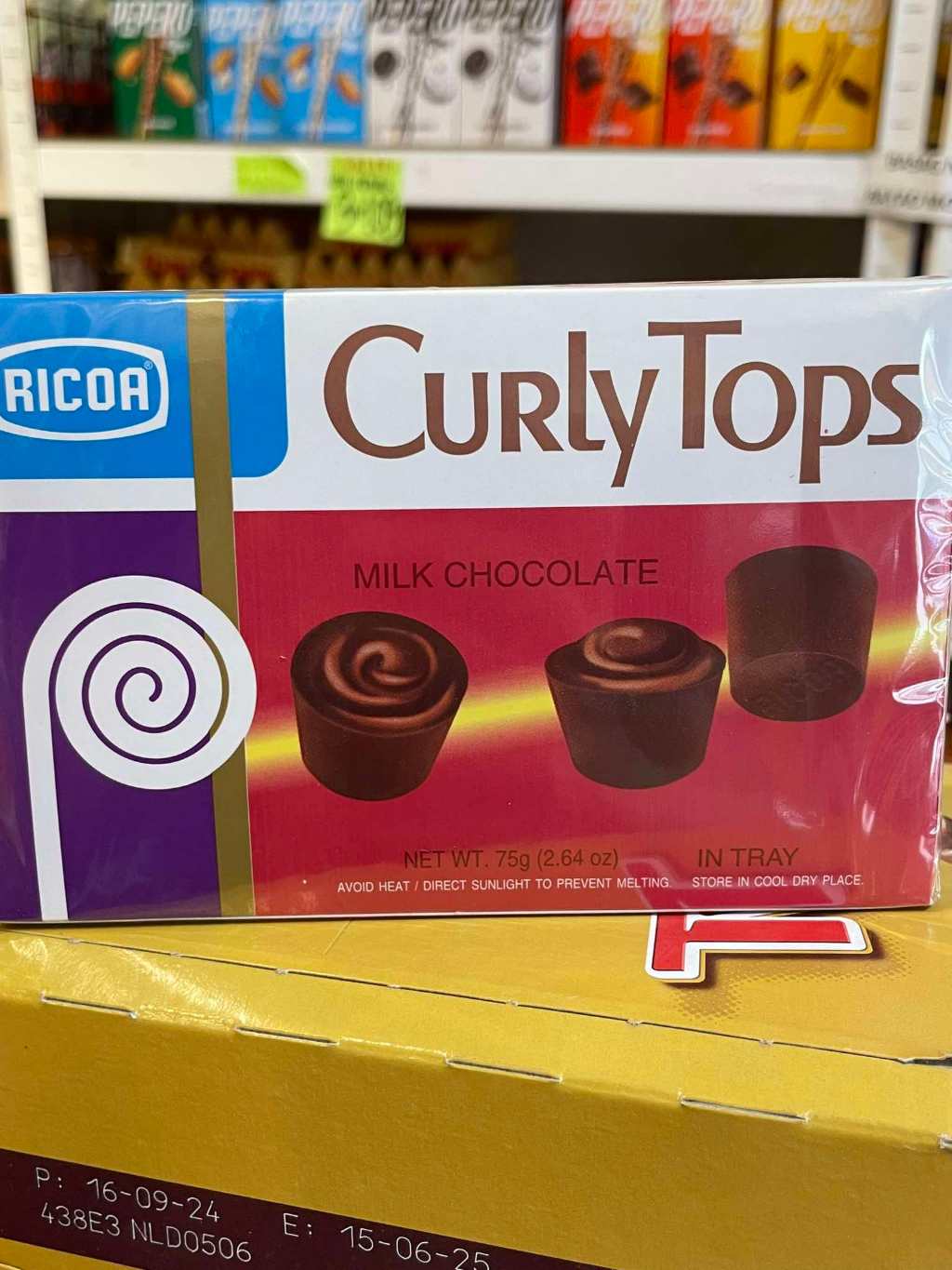 Ricoa Curly Tops Chocolate 15's (75g) | Shopee Philippines