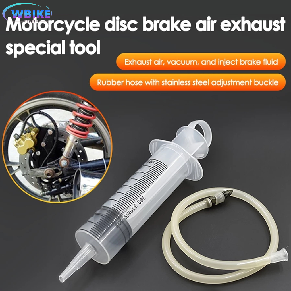 100ml Universal Motorcycle Bleed Kit Clutch Brake Bleeder Syringe Tool ...