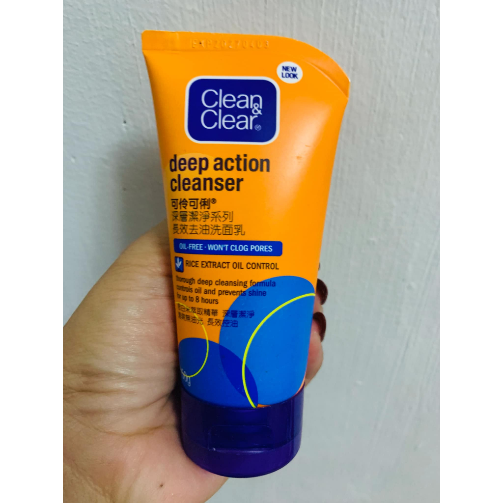 CLEAN & CLEAR Deep Action Cleanser 50g | Shopee Philippines