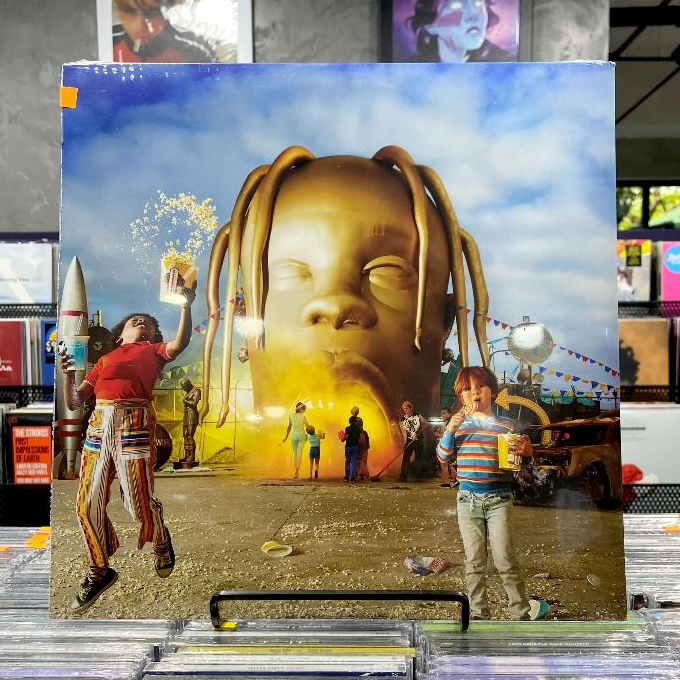 TRAVIS SCOTT Astroworld Vinyl, Cover Dent (Black, 2LP) | Shopee Philippines