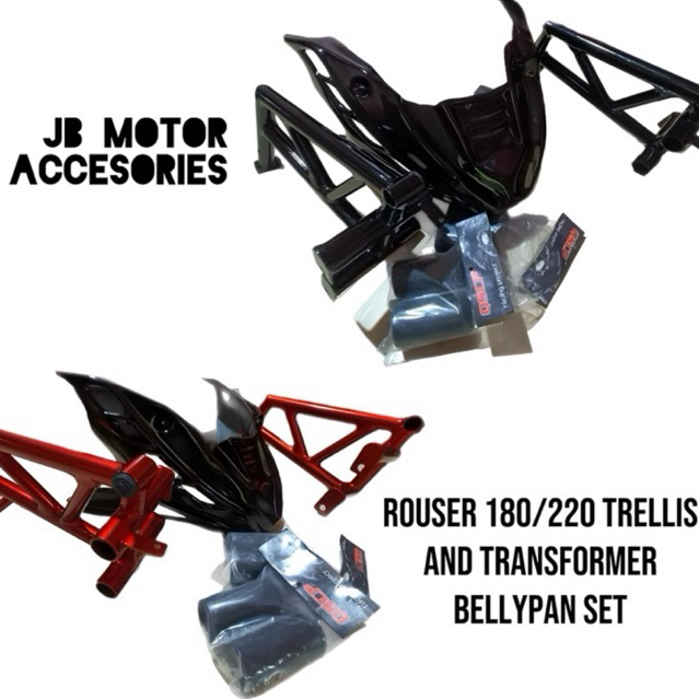 KAWASAKI ROUSER 180/220 TRELLIS AND TRANSFORMER BELLYPAN SET | Shopee ...