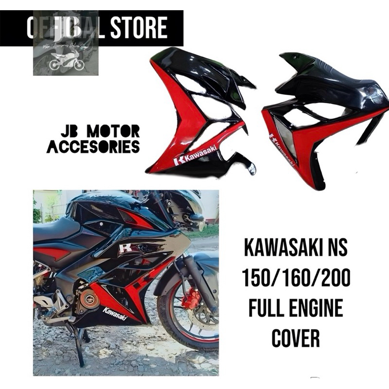 KAWASAKI NS 150 160 AND 200 FULL ENGINE COVER | Shopee Philippines
