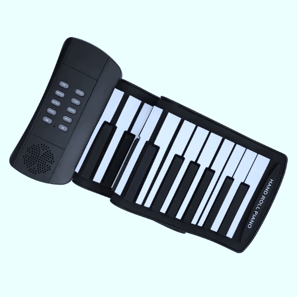 61 Keys Roll Up Piano Keyboard Upgraded Portable Rechargeable ...
