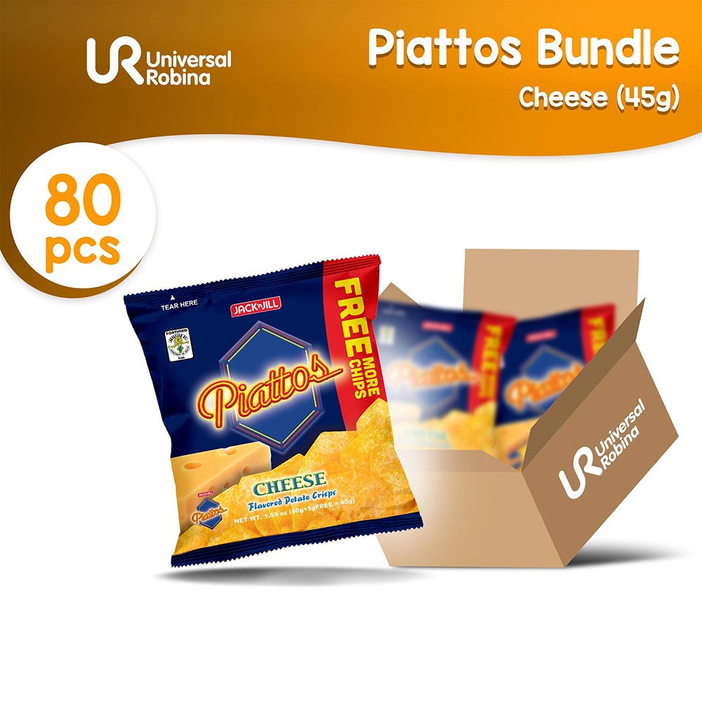 Piattos Cheese Flavored Potato Crisps 40g - 80 packs | Shopee Philippines