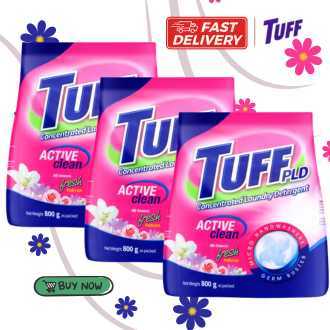 Tuff Active Clean Powdered Laundry Detergent 800g | Shopee Philippines