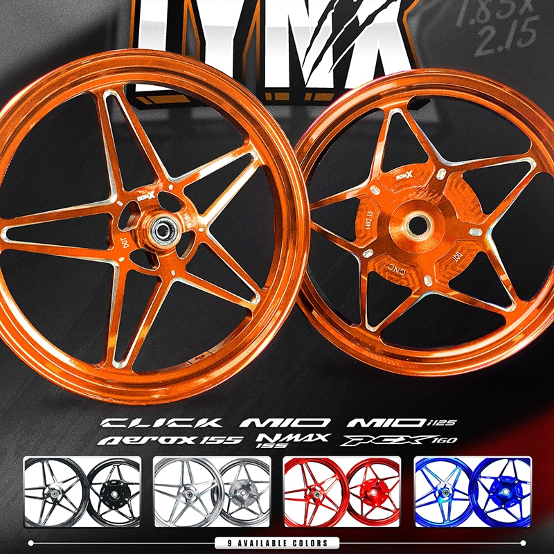 Bom Rangsit BomX Lynx CNC Star Alloy Mags Click 125/MIO 110/i125 M3 ...