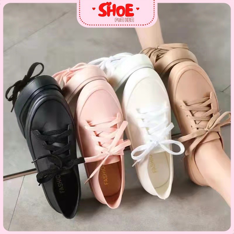 【Sher】Girls White Shoes Sneakers Pink Casual Sports Shoes Rubber ...